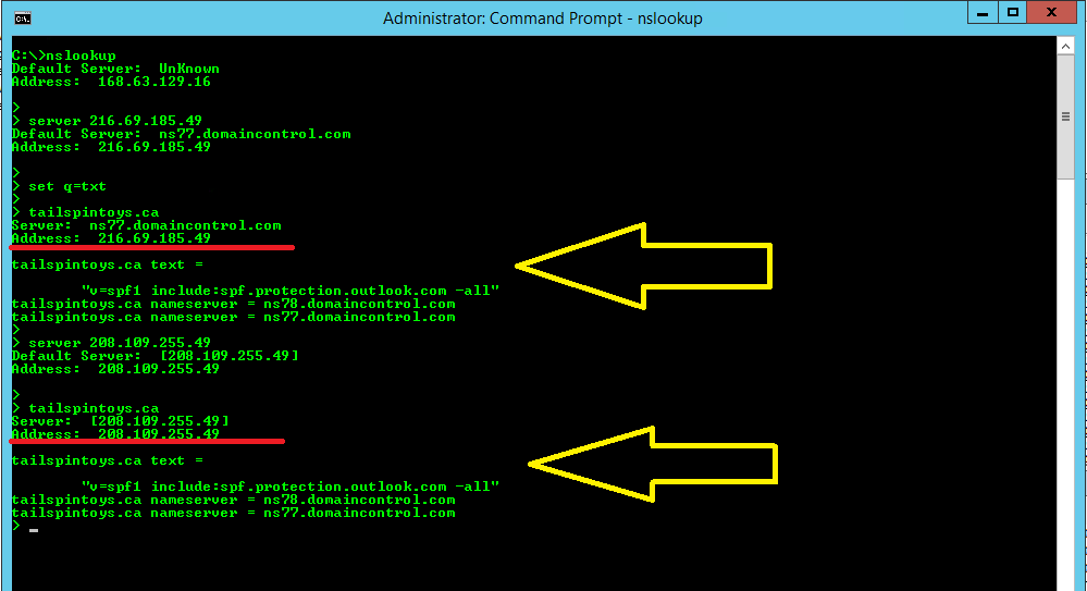 How To Use Nslookup To Check DNS TXT Record 250 Hello