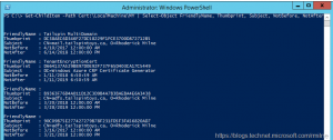 Easy Way To Retrieve Certificate Thumbprint Using PowerShell - 250 Hello